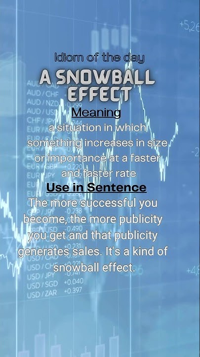 A snowball effect - English idiom with pronunciation #idioms #youtubeshorts #ytshorts - YouTube