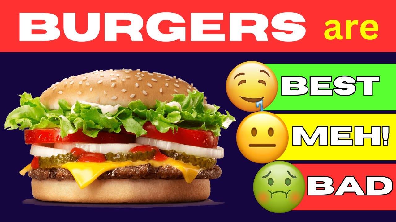 Ultimate Junk Food Quiz: Ranking Fast Food from Best to Worst 🍔🍟 | Test ...