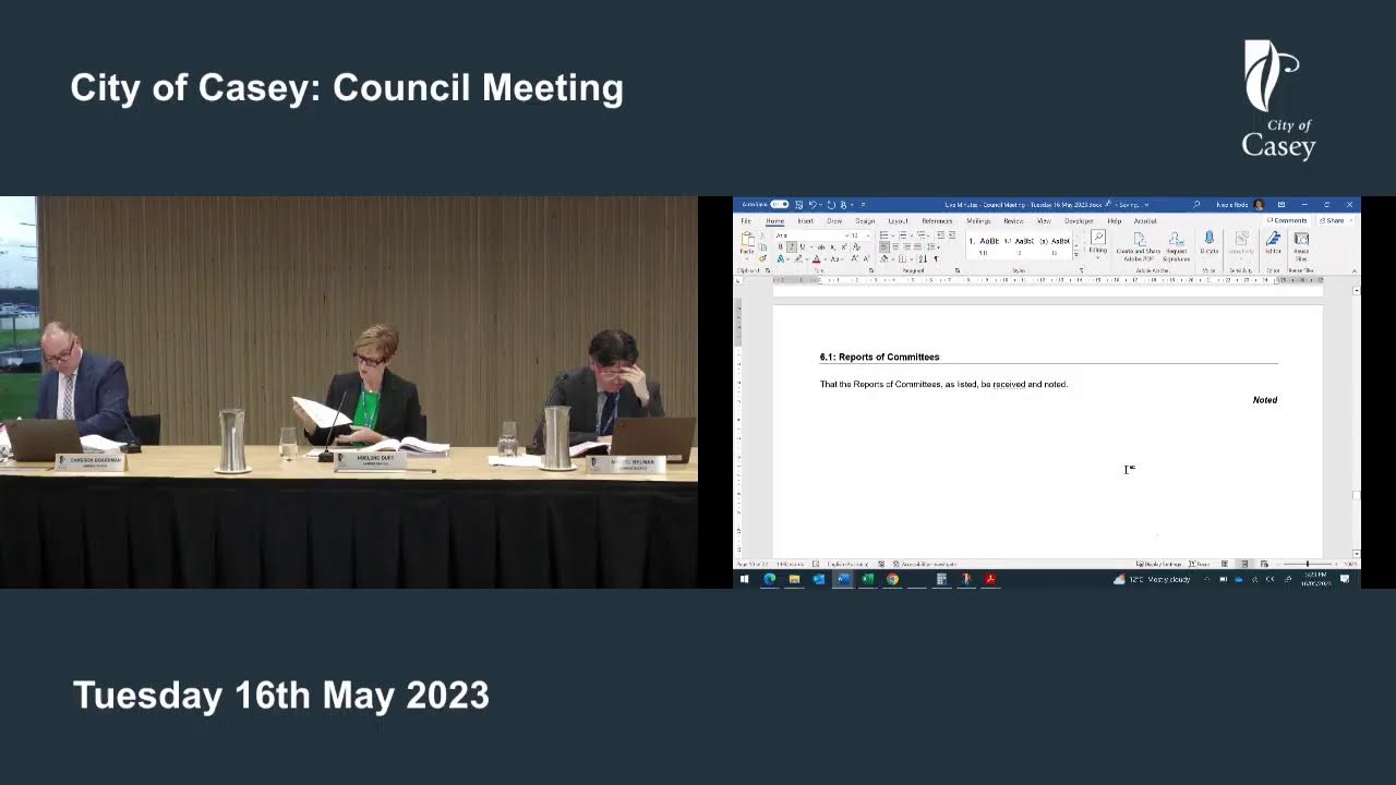 City Of Casey - Council Meeting - Tuesday 16th May 2023 - YouTube