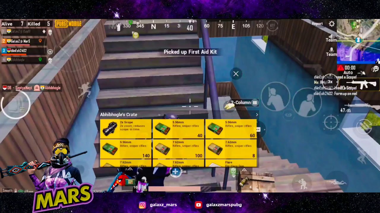 Clutch Moment | Galaxz Mars | Pubg Mobile - YouTube