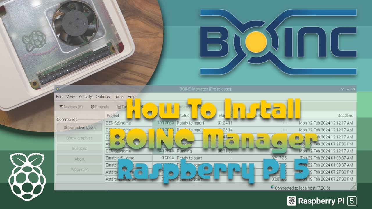 How to install BOINC manager on Raspberry Pi 5 - YouTube