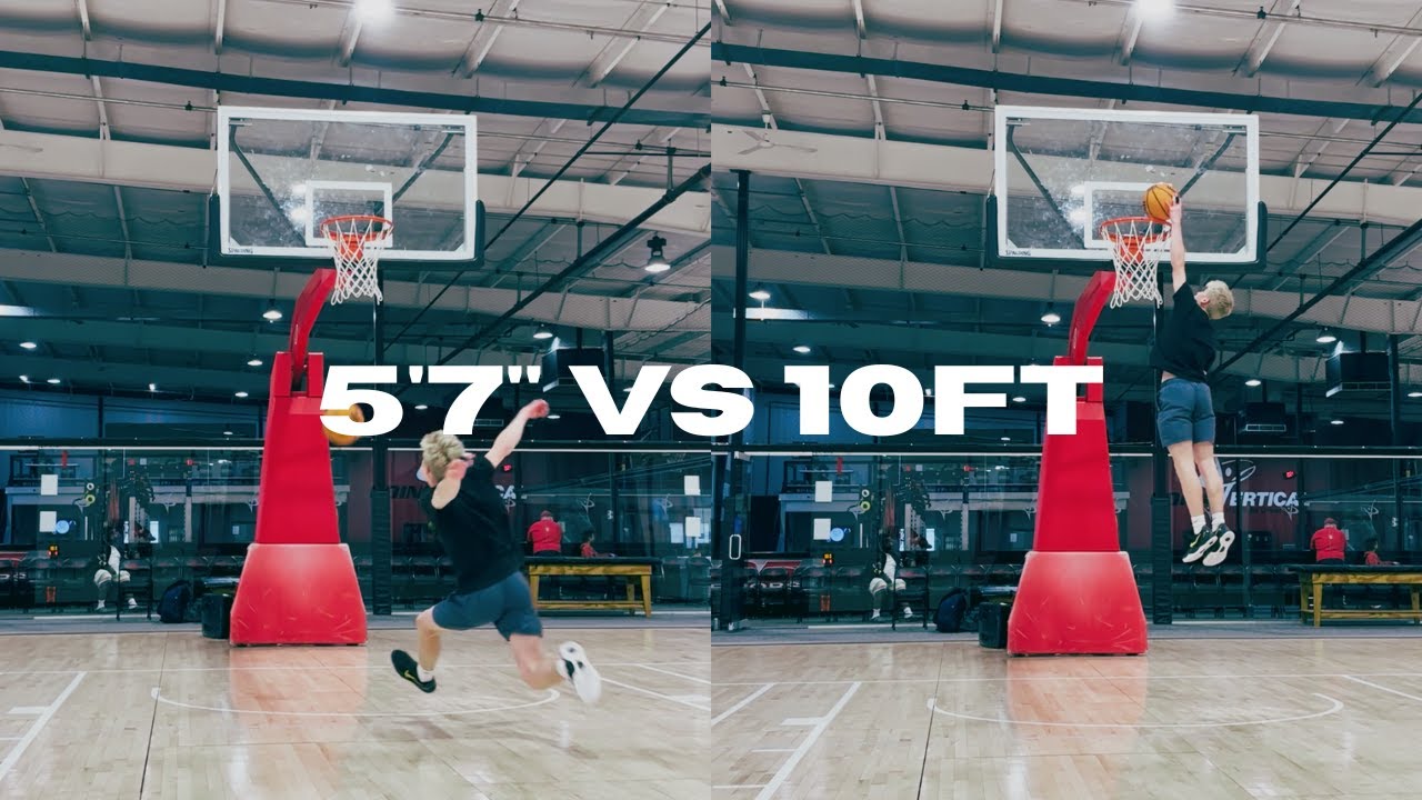 Hoopin Nate’s First Dunk on 10ft! - YouTube