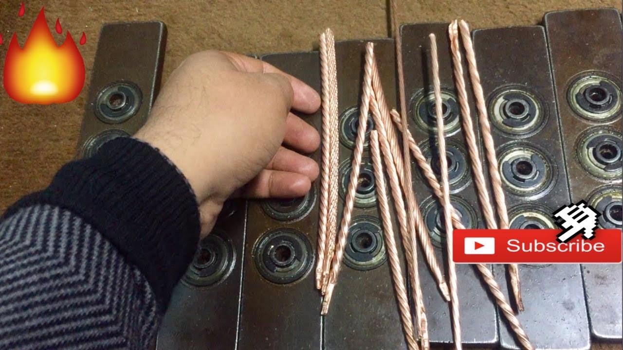 Pipe gold Bangles Tools and Twist Copper Pipe - YouTube