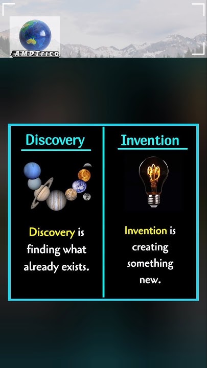 Difference between Discovery and Invention - YouTube