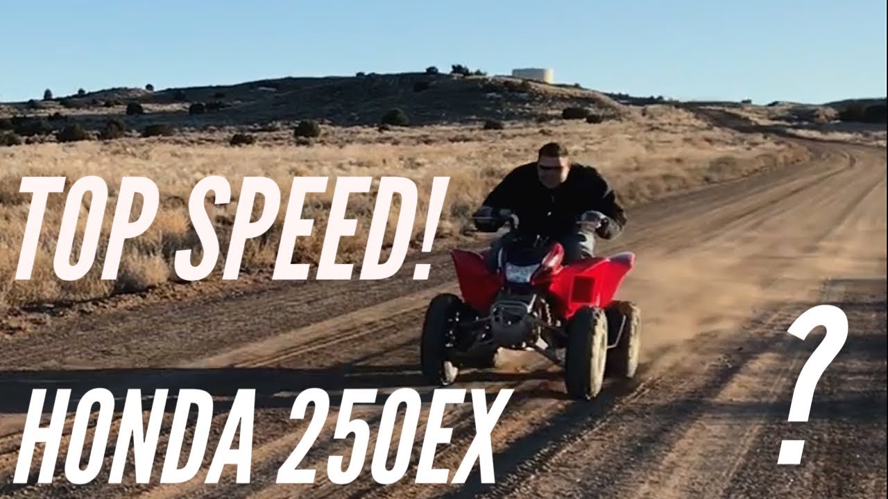 TRX250EX - TOP SPEED (GPS) - HOW FAST IS IT? - YouTube