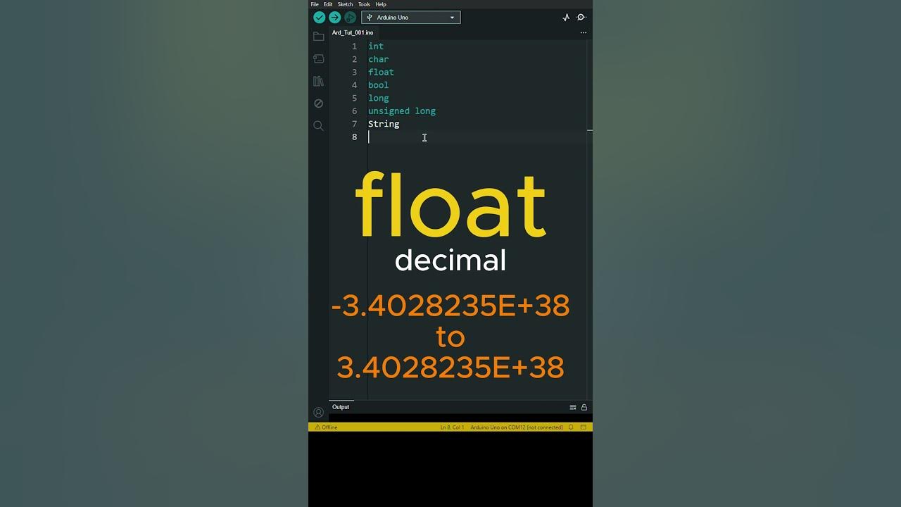 Arduino Basic Data Types - Arduino Beginner 13 - YouTube