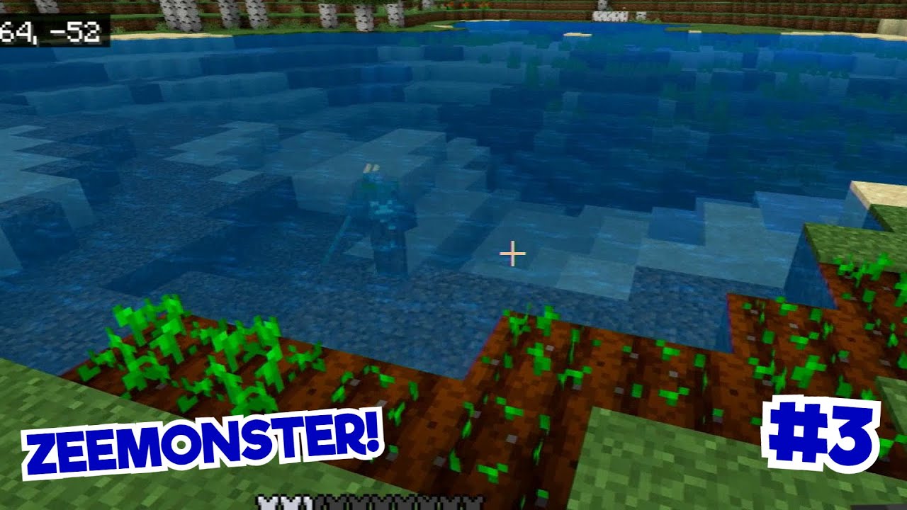 Zee monster bij mijn farm! | Minecraft#3 - YouTube