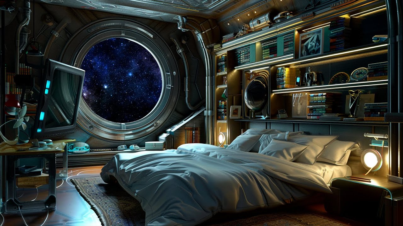 Cosmic Starship Haven | Galactic Tones & Space Ambiance for Deep Focus ...