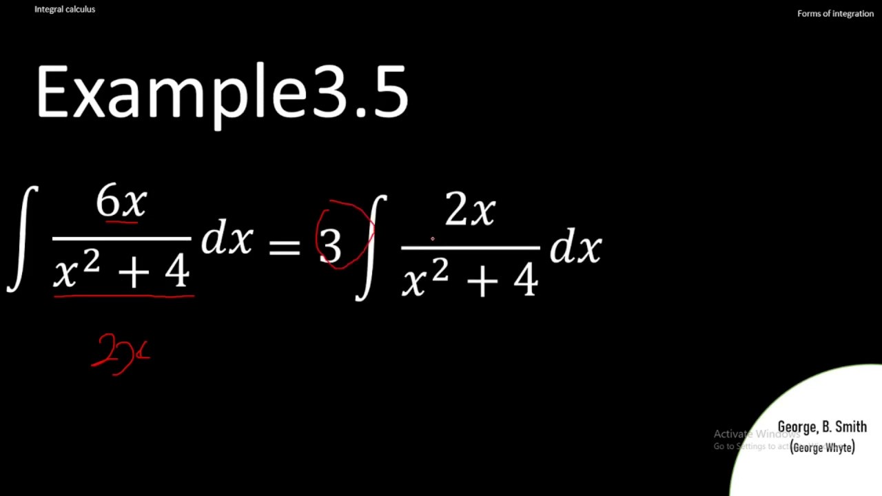 3.2 Integral Calculus. Forms of integration(part 2) - YouTube