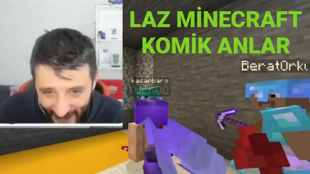 LAZ MİNECRAFT KOMİK ANLAR - YouTube
