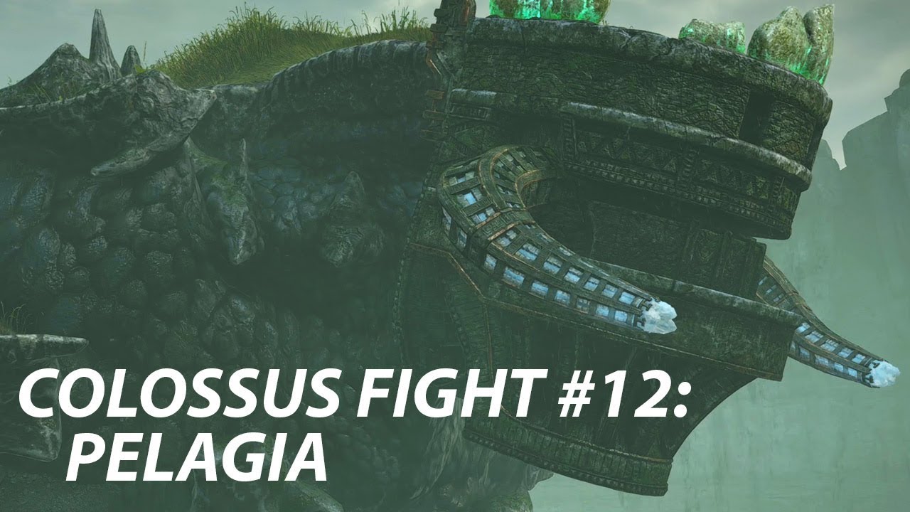 [4K] Shadow of the Colossus (PS4) - Colossus #12: Pelagia Fight - YouTube