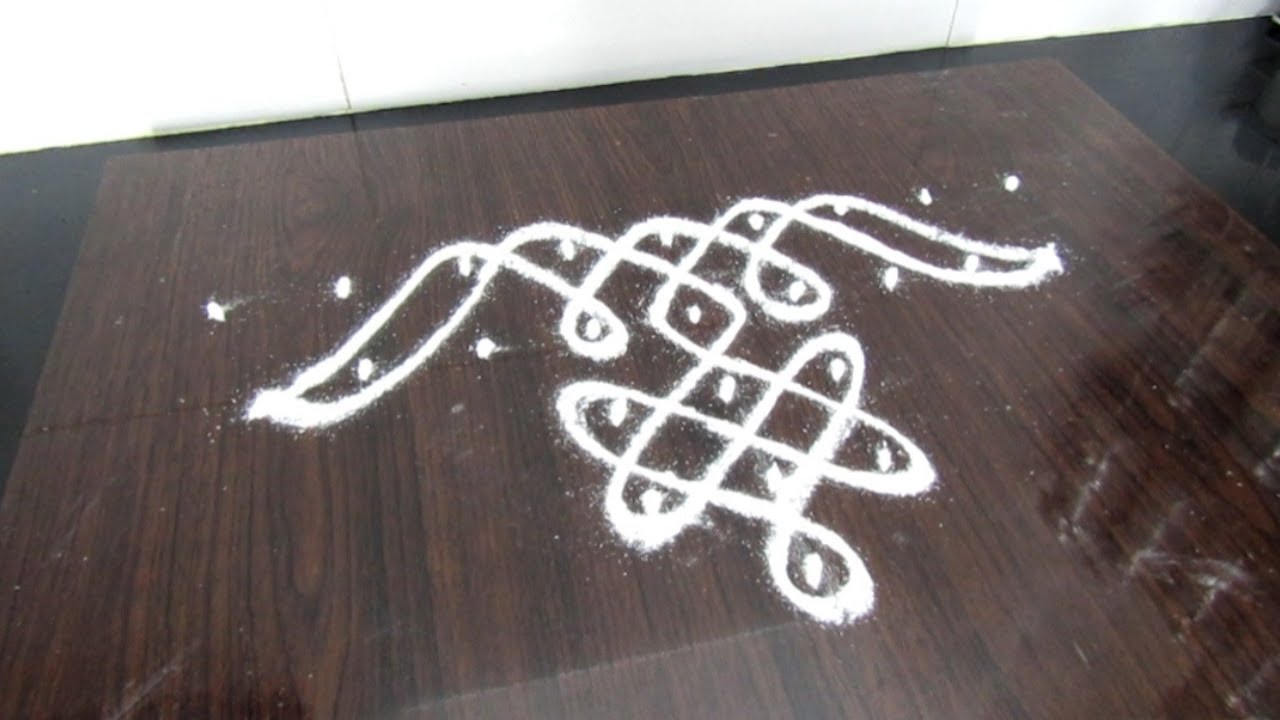 Simple sikku kola border design/sikku kola border/Beginers simple siku ...