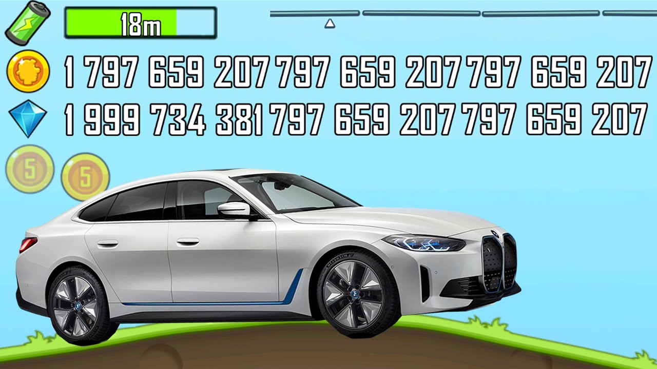 BMW - Electric Car? Hill Climb Racing! Unlimited Coins and Unlimited ...