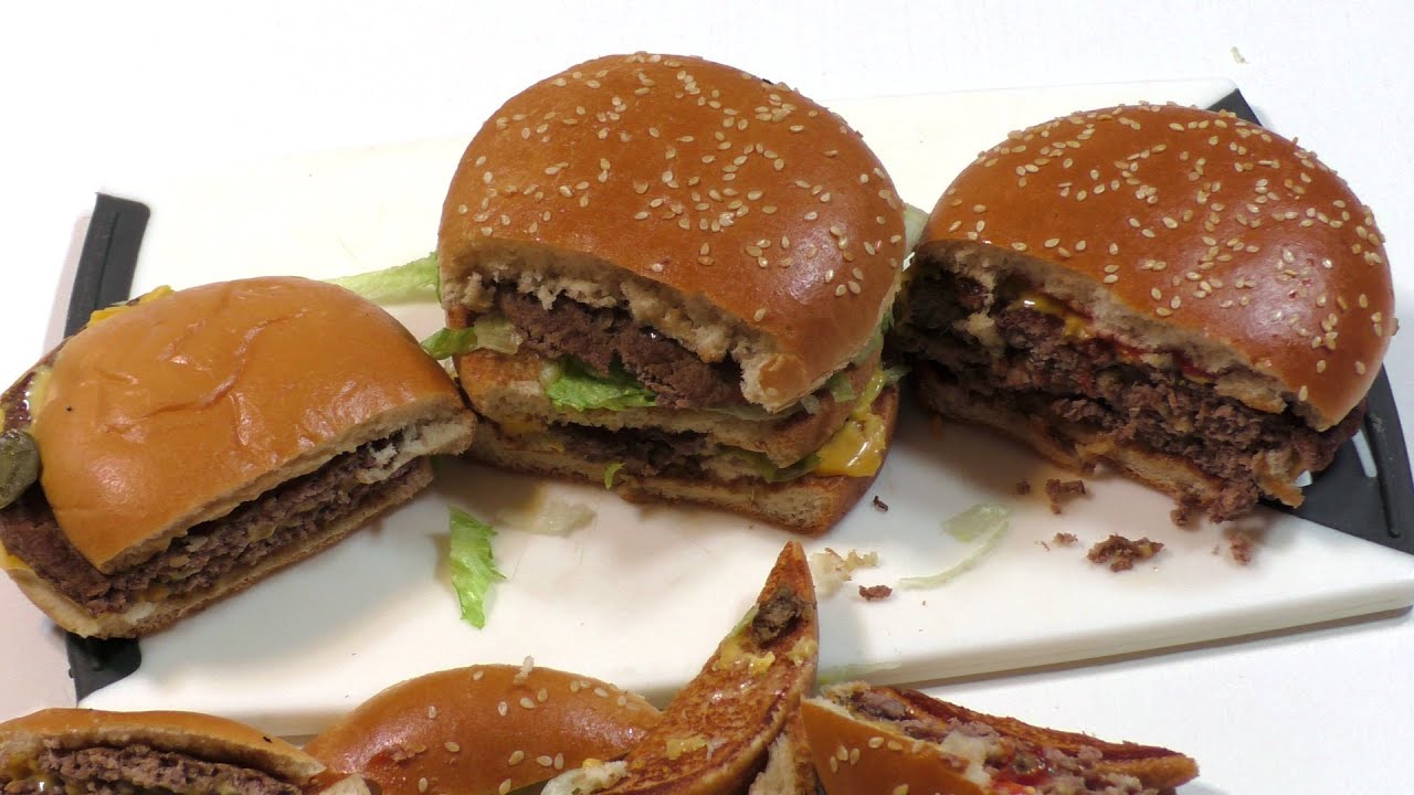 All McDonald's Burgers with two Patties - YouTube
