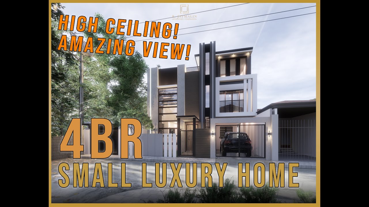 Elegant Small House Design | Irregular small lot idea - YouTube