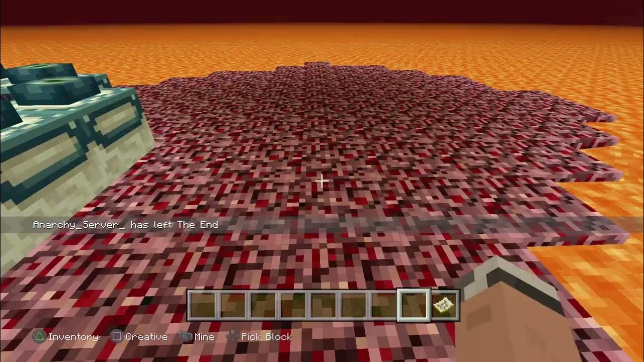 using a nether portal in the end on minecraft LEGACY CONSOLE EDITION - YouTube