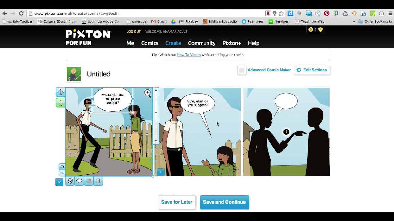 Creating a Pixton comic - YouTube