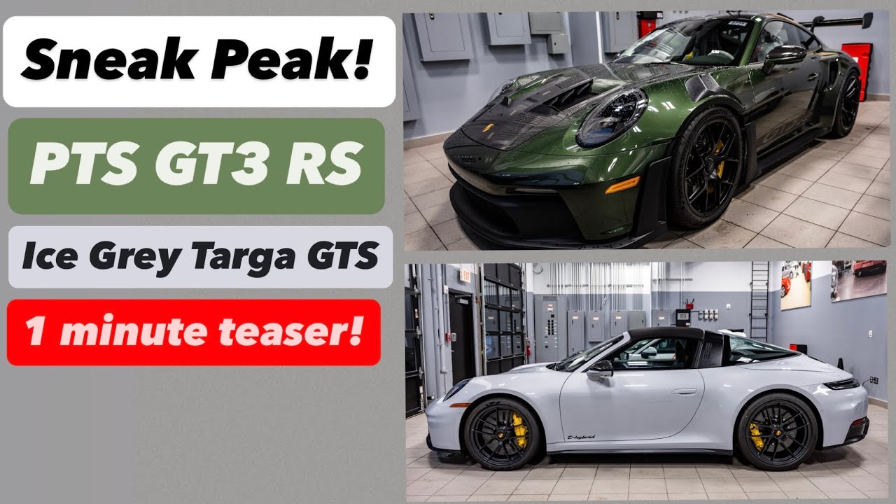 New Targa 4 GTS and PTS GT3 RS have arrived @NewCountryPorsche - YouTube