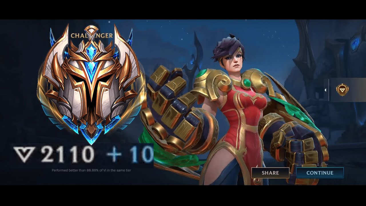 RANK 1 EU LEAGUE OF LEGENDS WILD RIFT - CHALLENGER VI GAMEPLAY #1 - YouTube