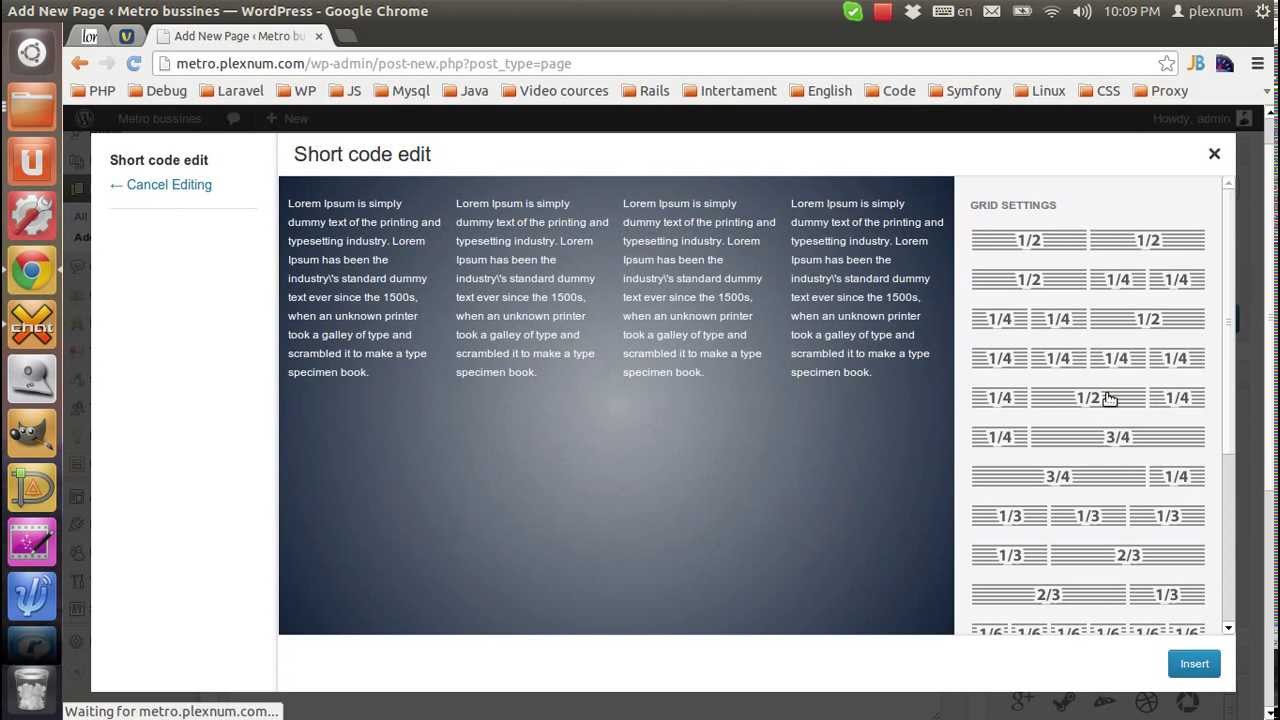 Short Code Live Editor — grid system - YouTube