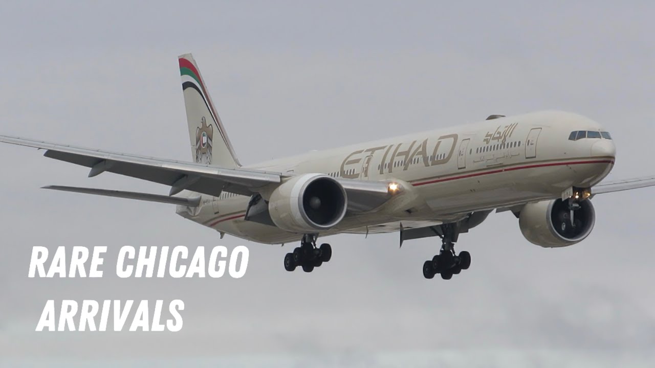 (4K) Rare Chicago Arrivals! Chicago O’hare intl plane spotting! | 747 ...