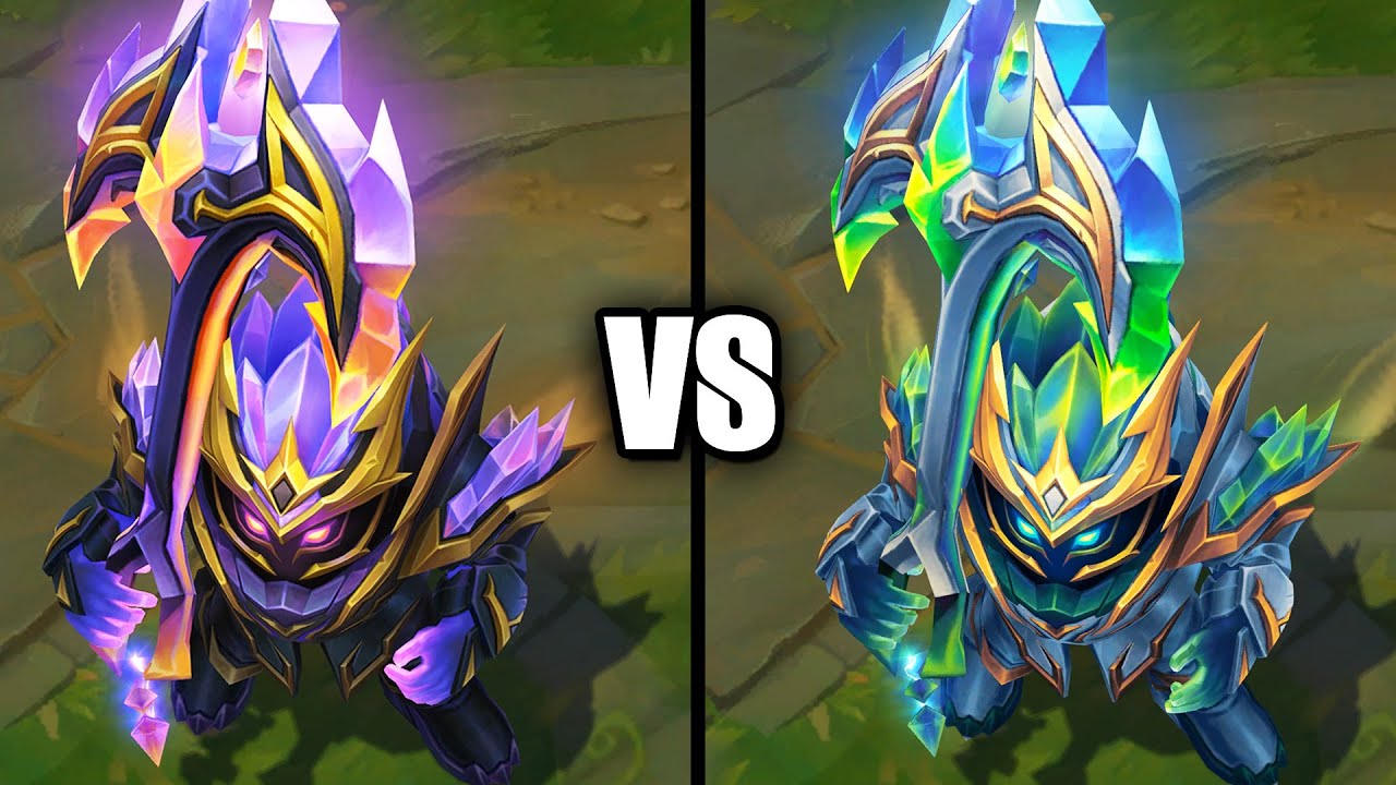 Crystalis Indomitus Nautilus vs Mythic Chroma Skin Comparison (League ...