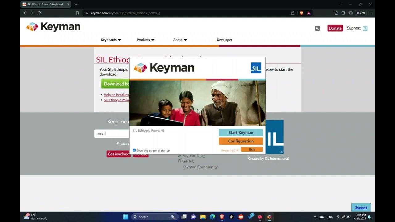 how to install keyman (Amharic Power geez for office 2016 or later ) - YouTube