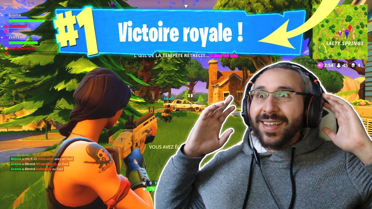 MON PREMIER TOP #1 Fortnite: Battle Royale - YouTube