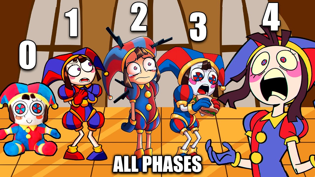 The Amazing Digital Circus ALL PHASES | POMNI, JAX, CAINE - Friday ...