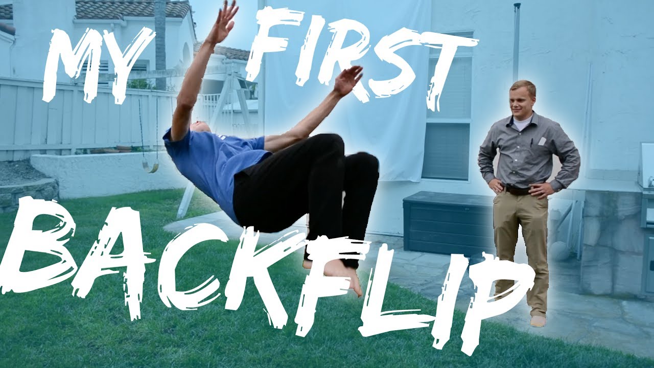 MY FIRST BACKFLIP EVER! (LANDED) *SELF TAUGHT* - Backflip Progression ...