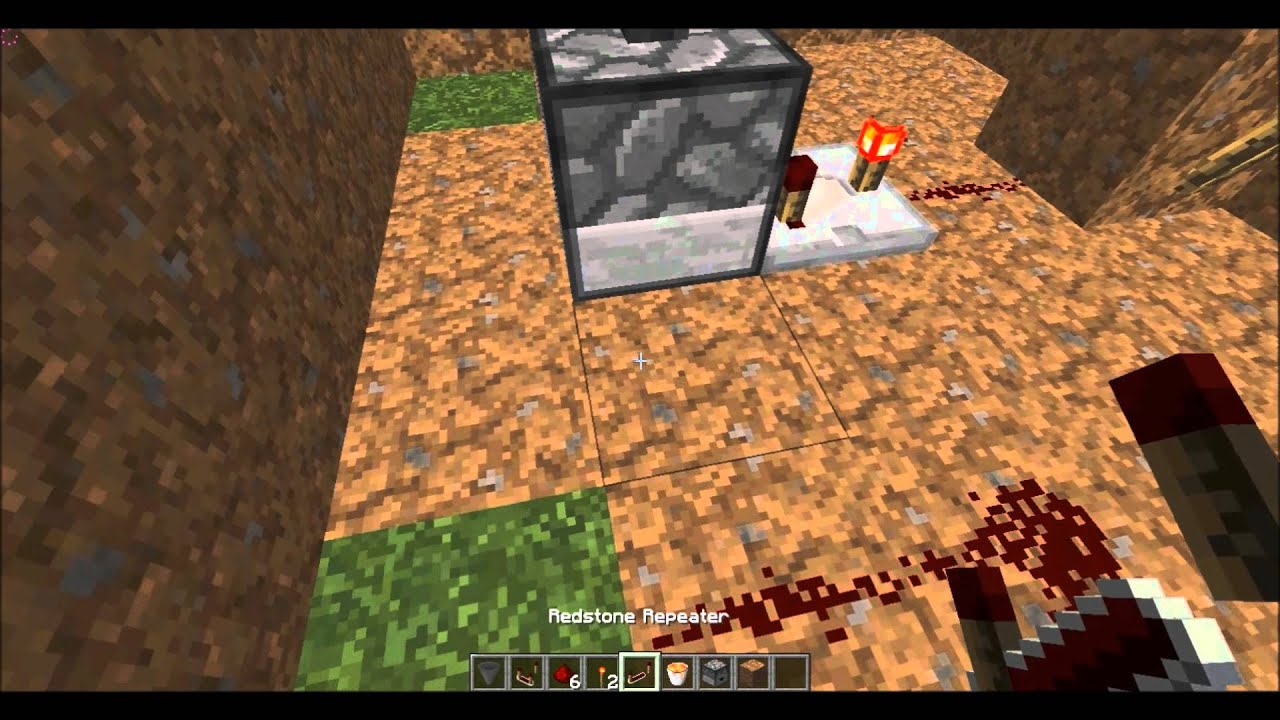 Minecraft Redstone Tutorials: Simple Redstone Trash Can - YouTube
