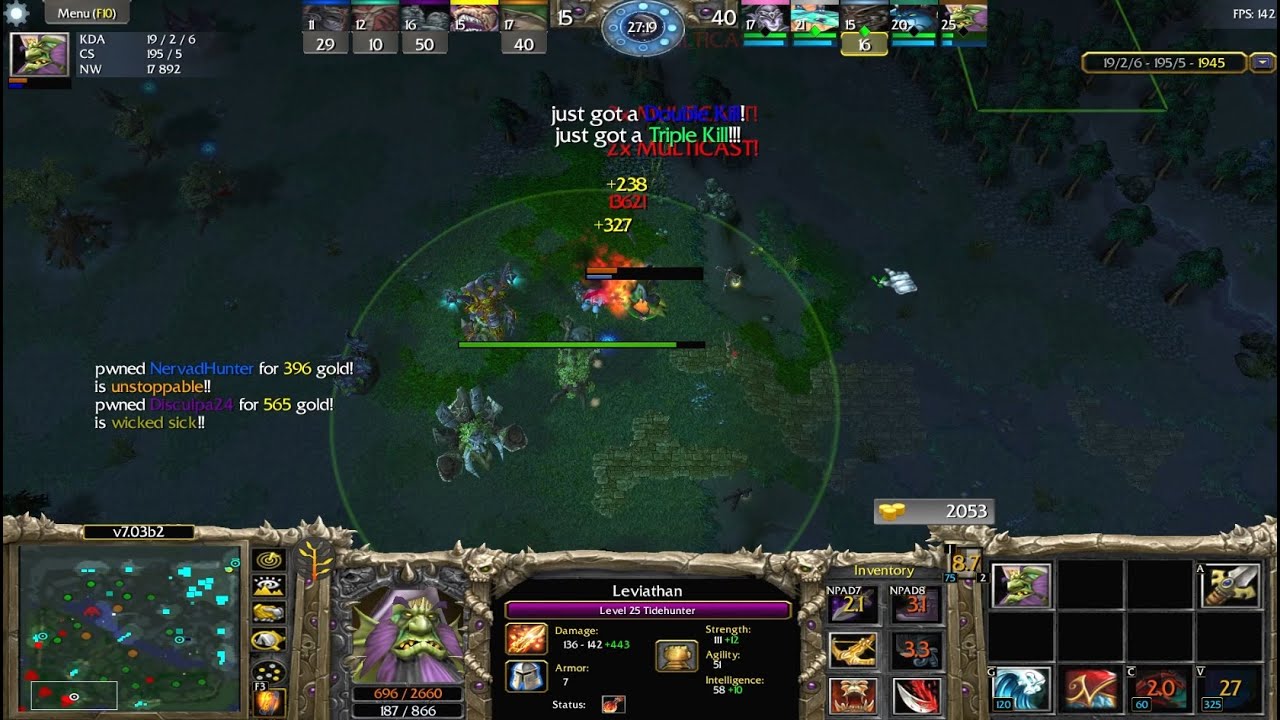 DOTA 1 Tidehunter Leviathan Beyond GODLIKE #6 - YouTube