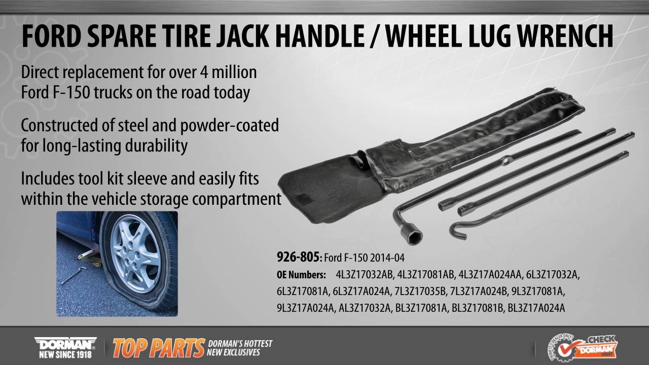 Highlighted Part: Spare Tire Jack Handle / Wheel Lug Wrench for Select ...