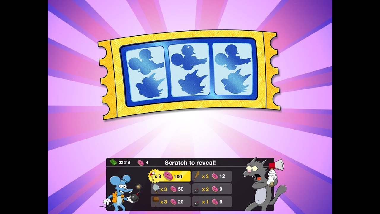 The Simpsons: Tapped Out - Golden Scratch R (HD) - YouTube