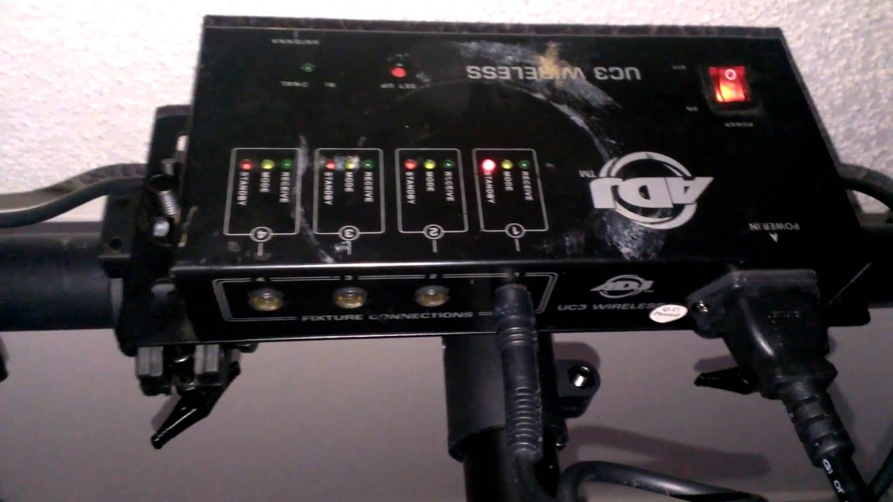 Wireless UC3 light controller by American DJ - YouTube