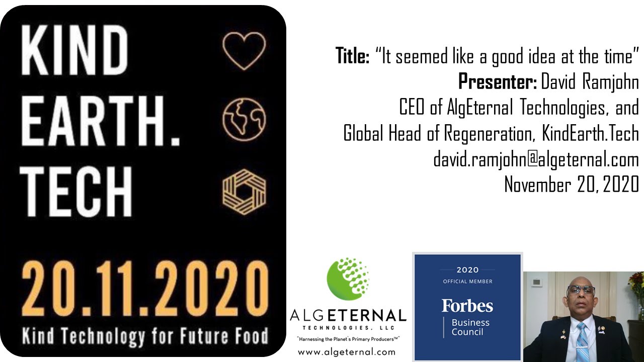 KindEarth.Tech 2020 Update by David Ramjohn on November, 2020. - YouTube