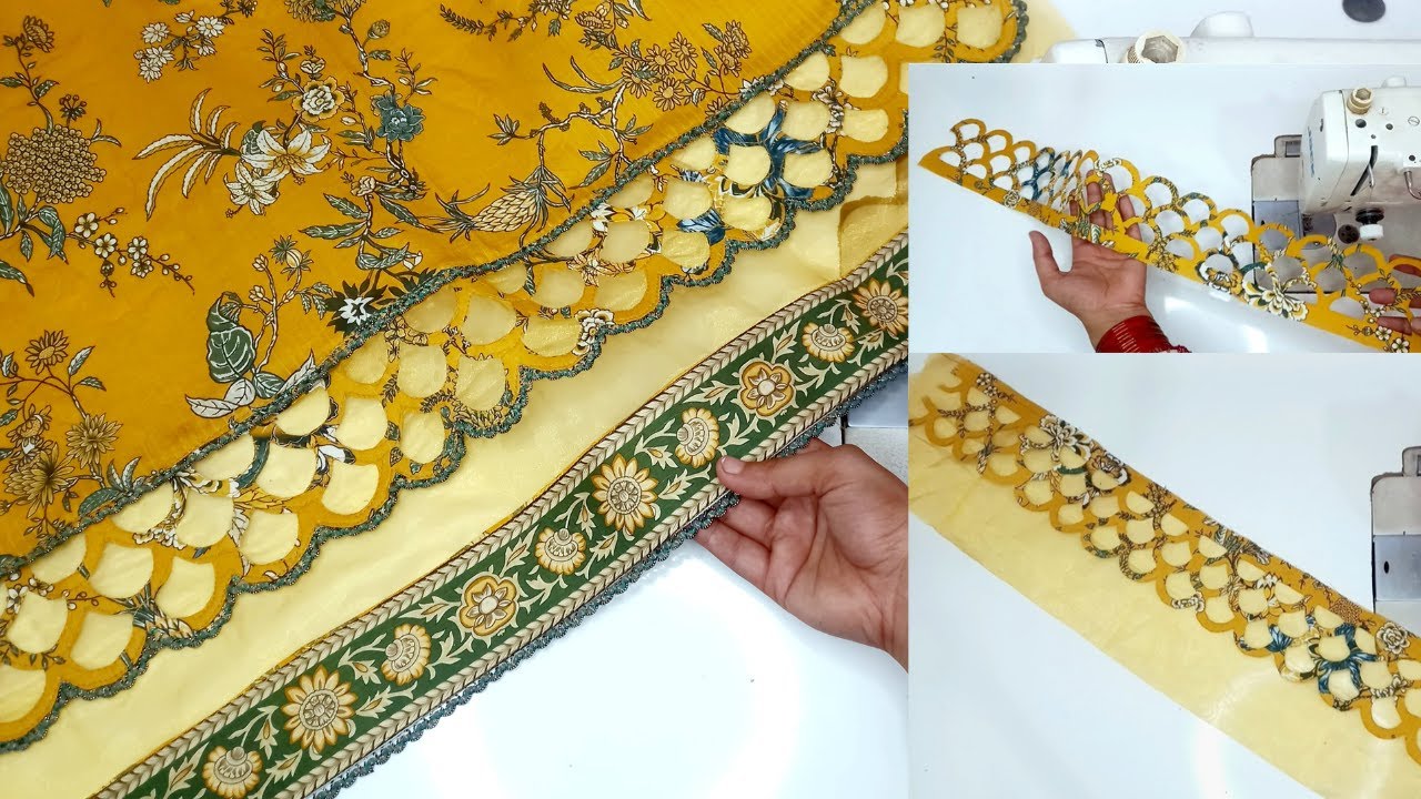 Viral daman design cutting and stitching | daman design with lace and ...