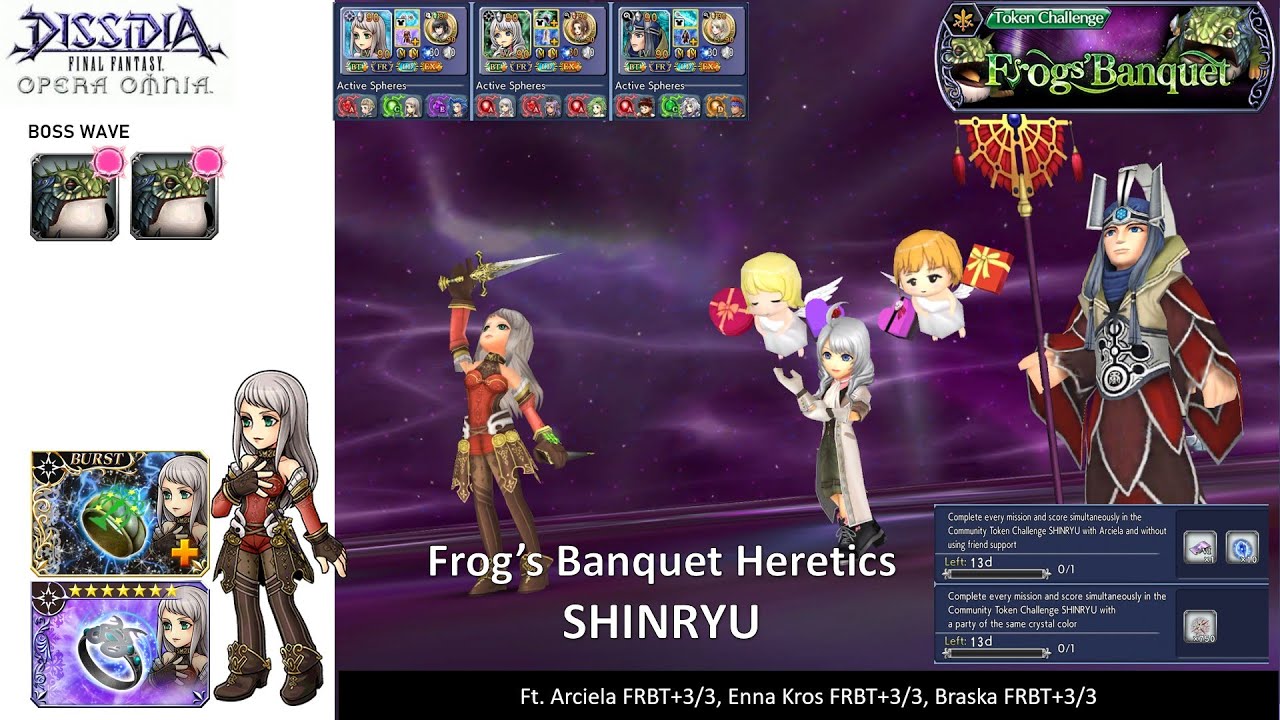DFFOO [GL] Frog's Banquet Heretics SHINRYU: White Crystal Run Aricela ...
