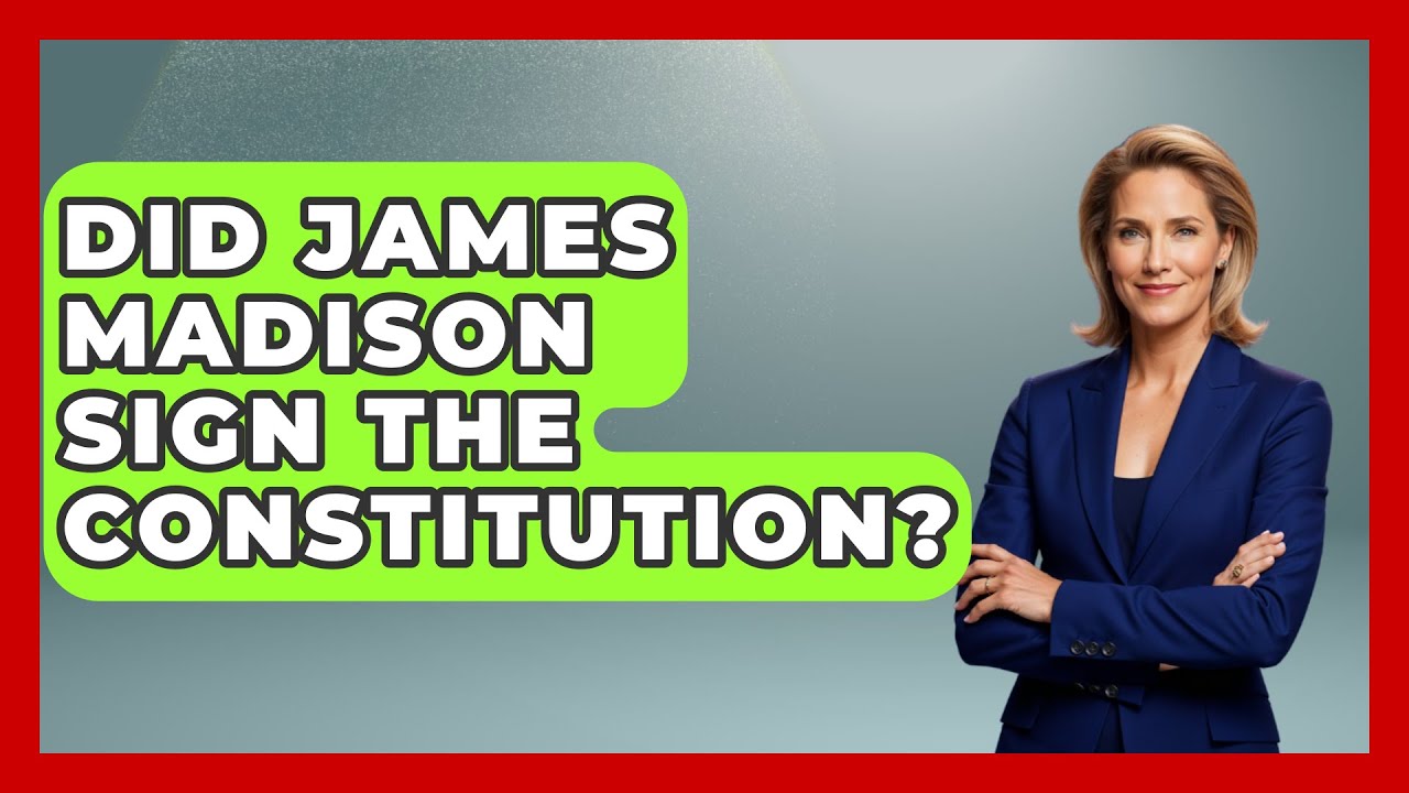 Did James Madison Sign The Constitution? - History Icons Channel - YouTube
