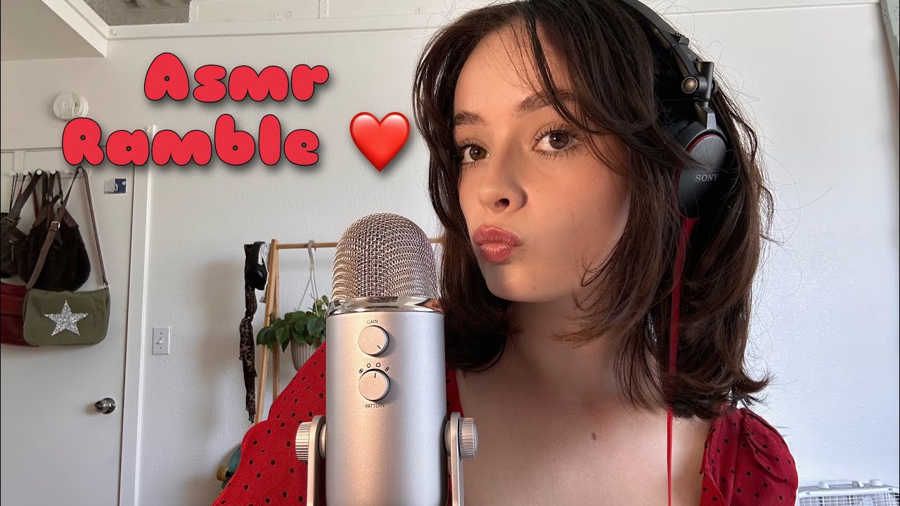 ASMR ramble / mouth sounds ️ - YouTube