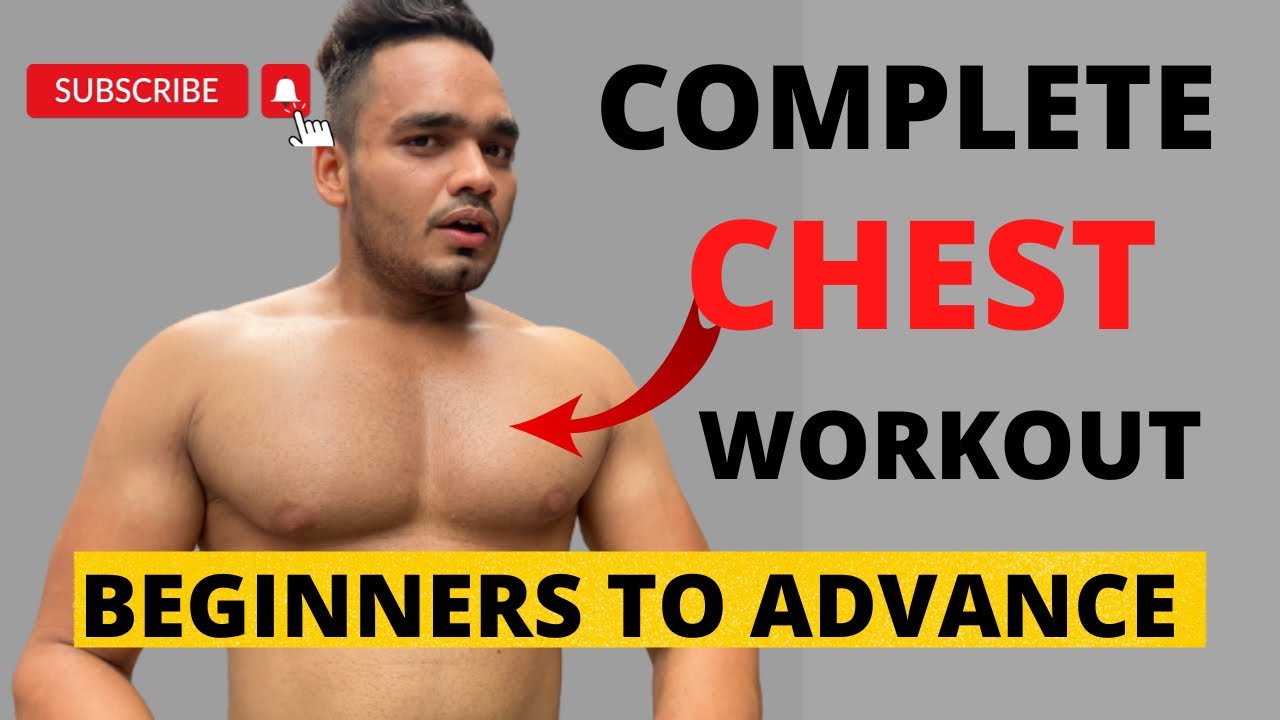 BIGGER CHEST WORKOUT||BEGINNER TO ADVANCE||GET MASSIVE CHEST||CHEST ...