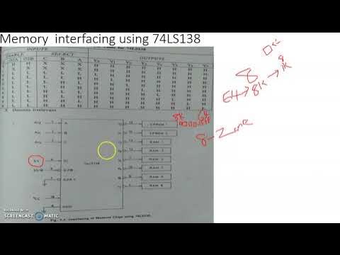 Microprocessor 8085 - Memory Address decoding using 74LS138 - YouTube