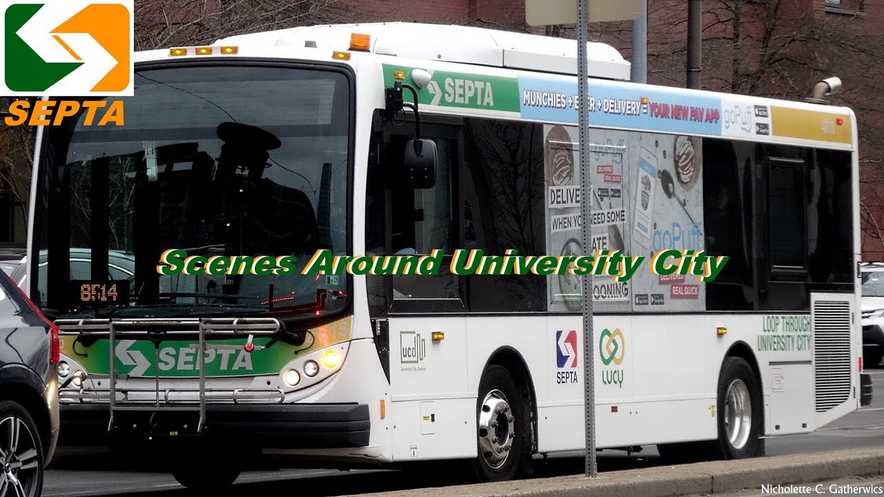 TVS-Various Buses & Trolleys: Scenes Around University City During Peak ...