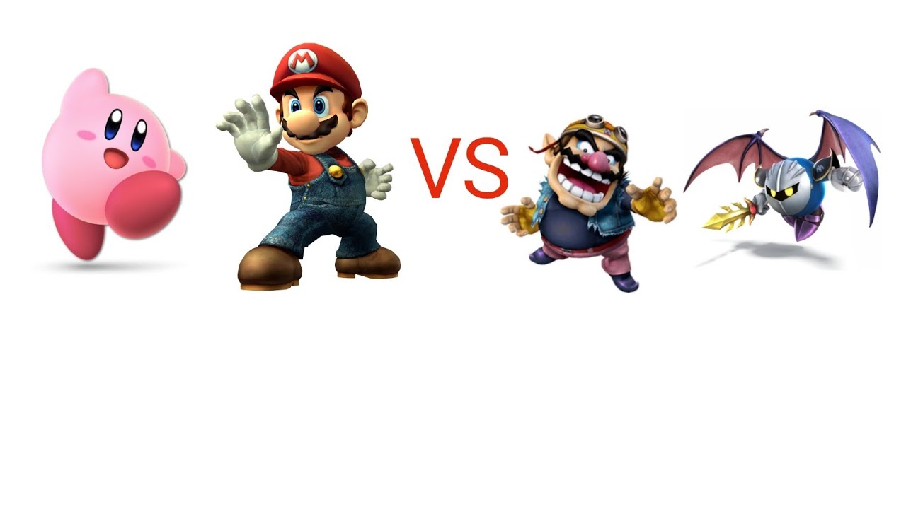 mugen Mario/Kirby vs Wario/meta knight - YouTube
