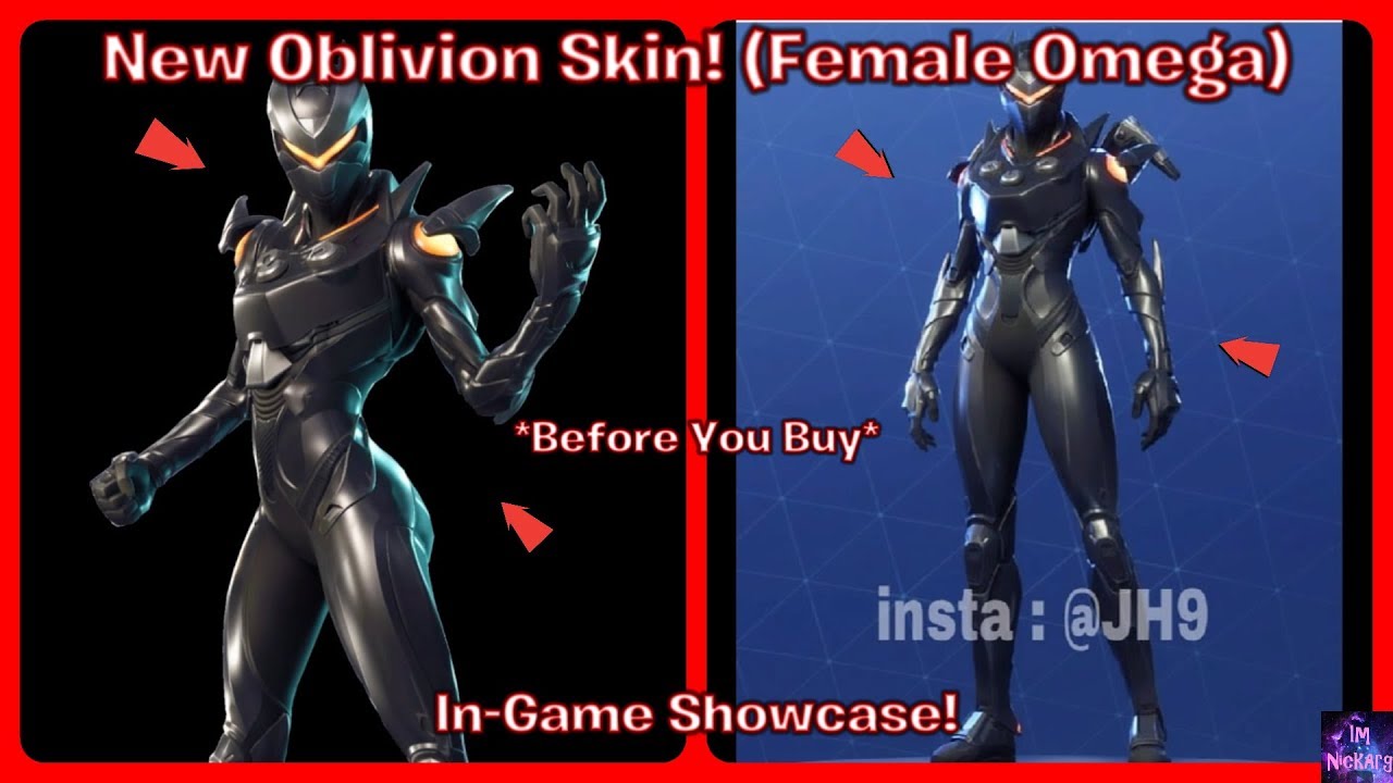 *NEW* Oblivion Skin! (Female Omega) *Before You Buy* | Fortnite Battle ...