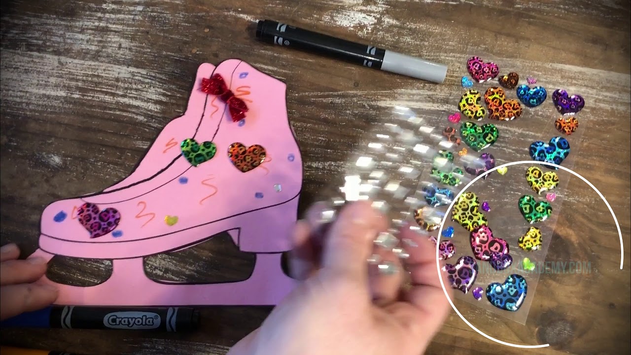 Ice Skate Craft - YouTube