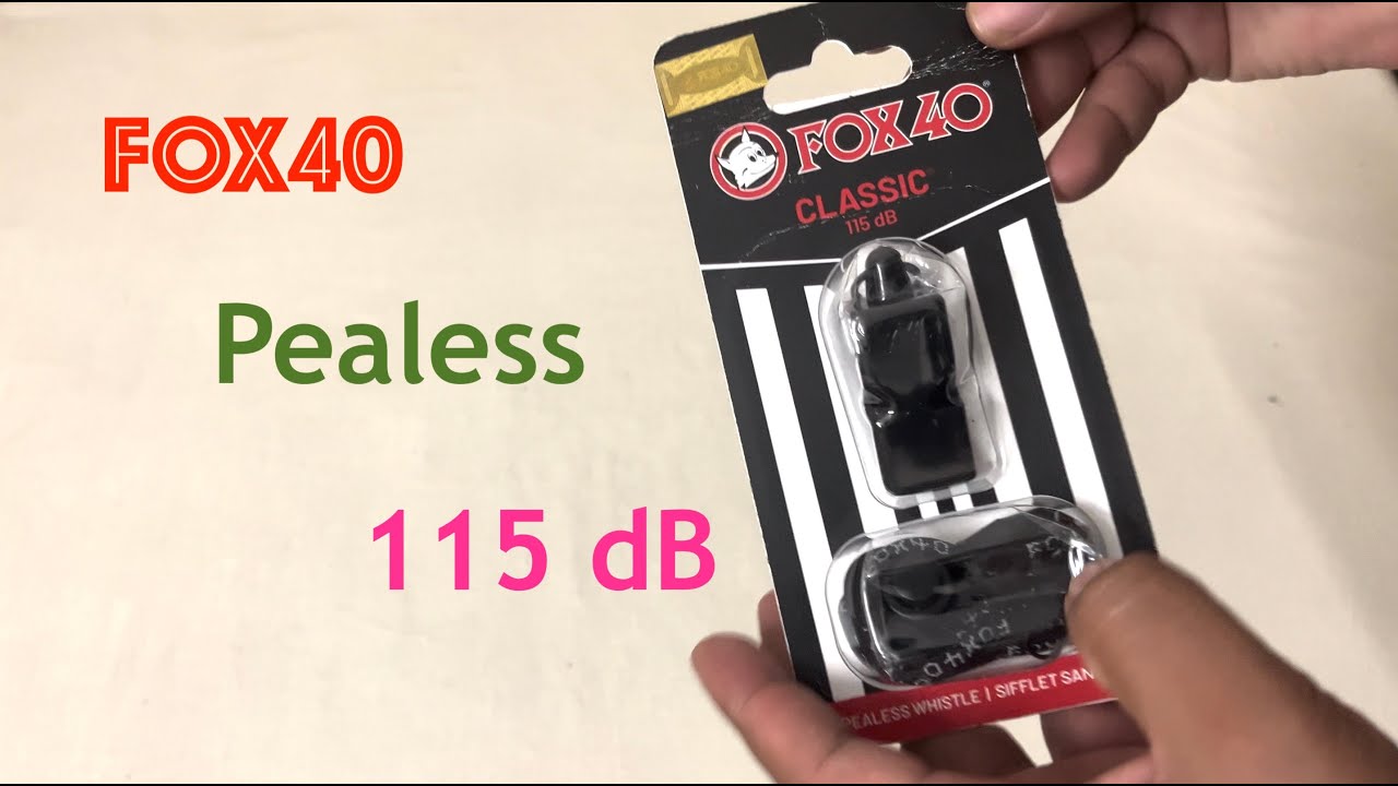 Fox 40 Classic Official Whistle with Break Away Lanyard - YouTube