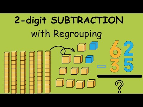 Subtraction with Regrouping | Subtraction of double digits | 2 methods ...