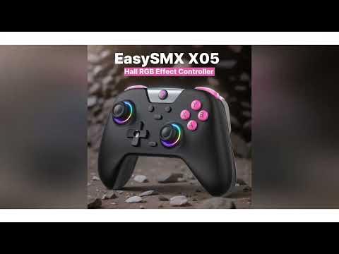 EasySMX X05 Wireless Gamepad Bluetooth RGB Controller Compatible with PC/Phone/Switch/Steam ...