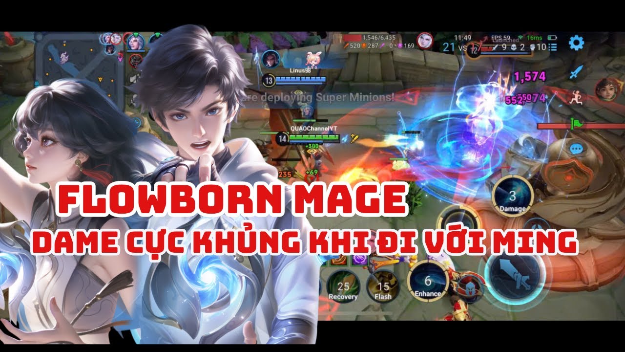 FLOWBORN MAGE XMING I SUPPER DAMAGE I DAME SIÊU KHỦNG KHI ĐƯỢC MING ...
